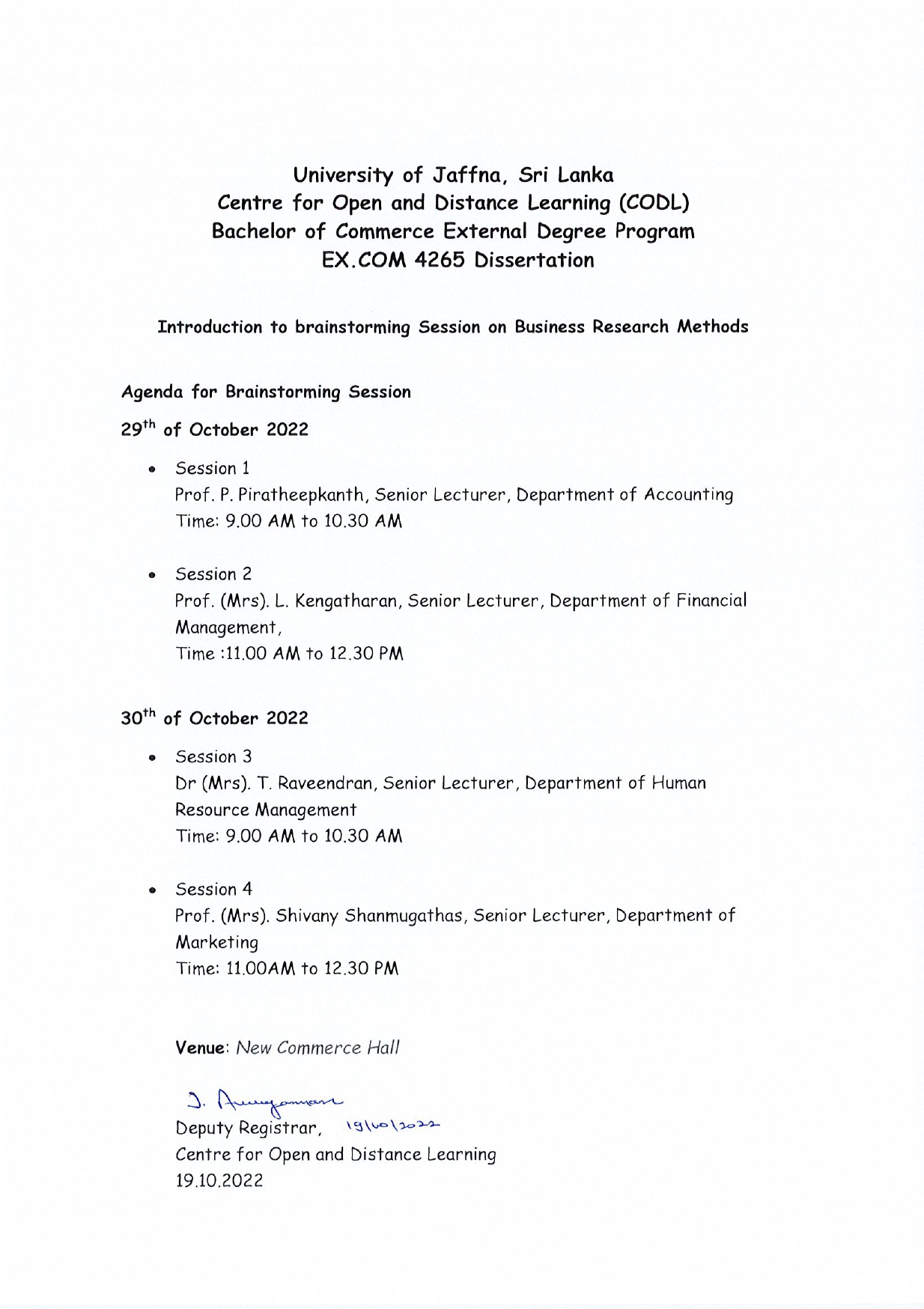 CODL-LMS: BCom Dissertation